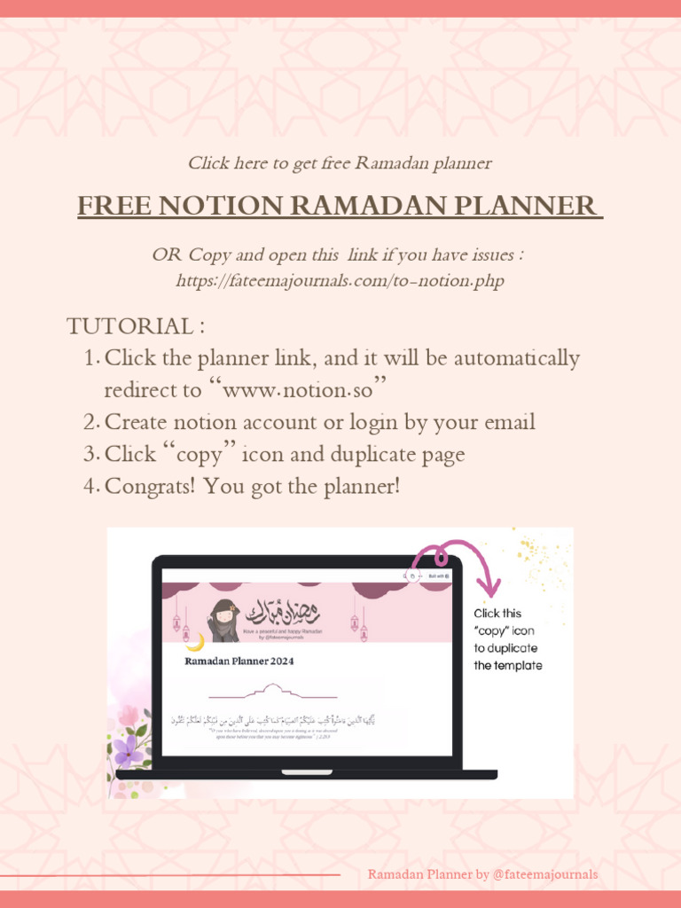 Notion Ramadan Planner | PDF