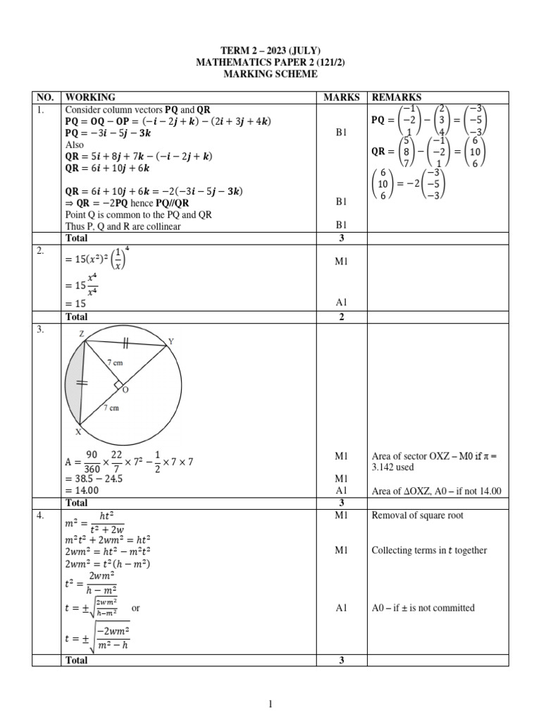 Mathematics f4 p2 Ms | PDF | Logarithm | Elementary Mathematics