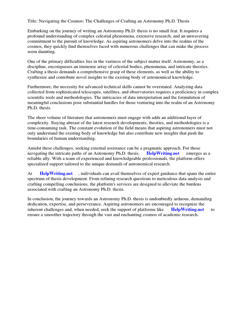 Astronomy PHD Thesis | PDF | Stars | Galaxy