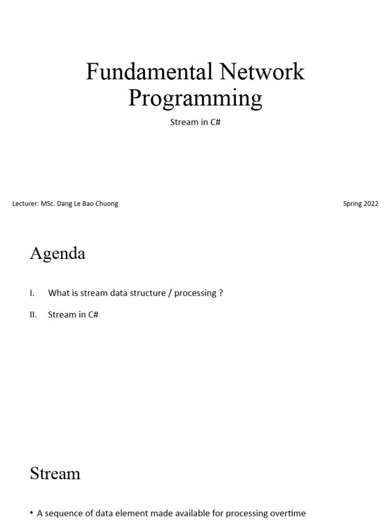 Stream Input Output | PDF