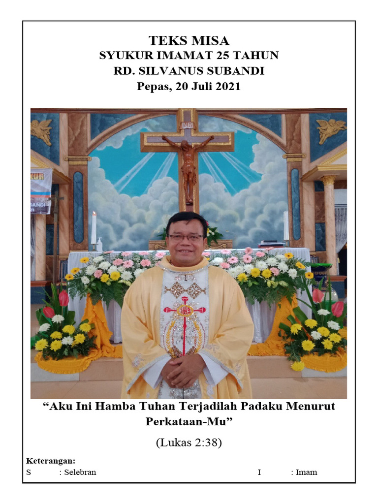 Teks Misa Syukur Babeh | PDF