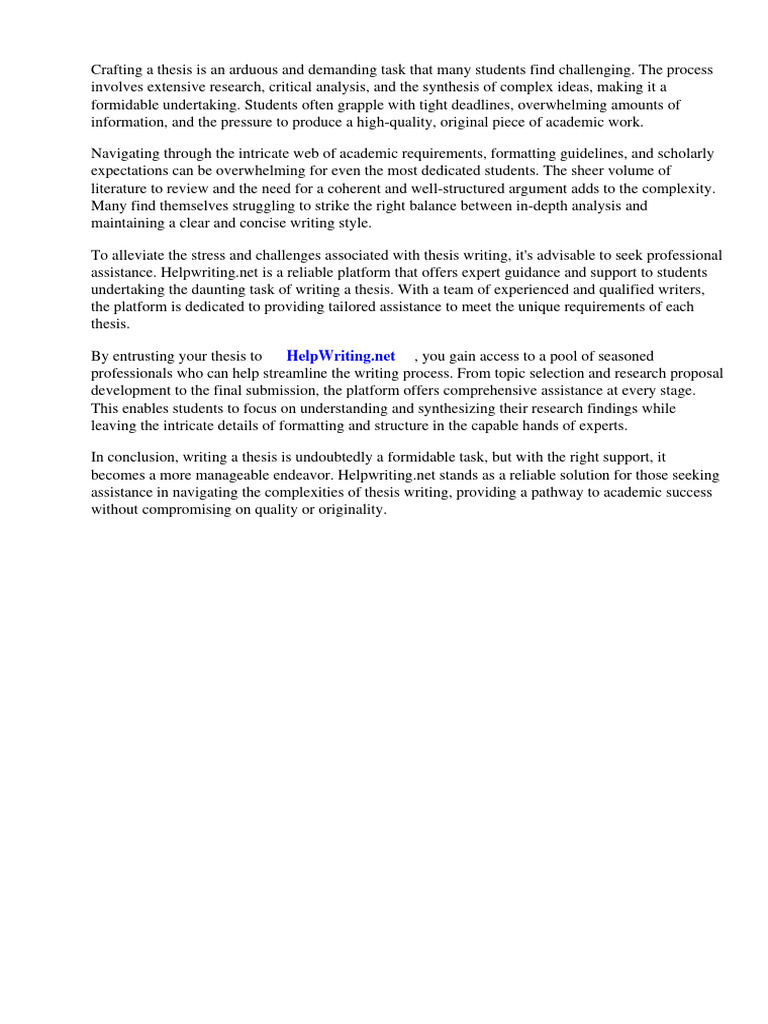 Hulp Bij Je Thesis | PDF