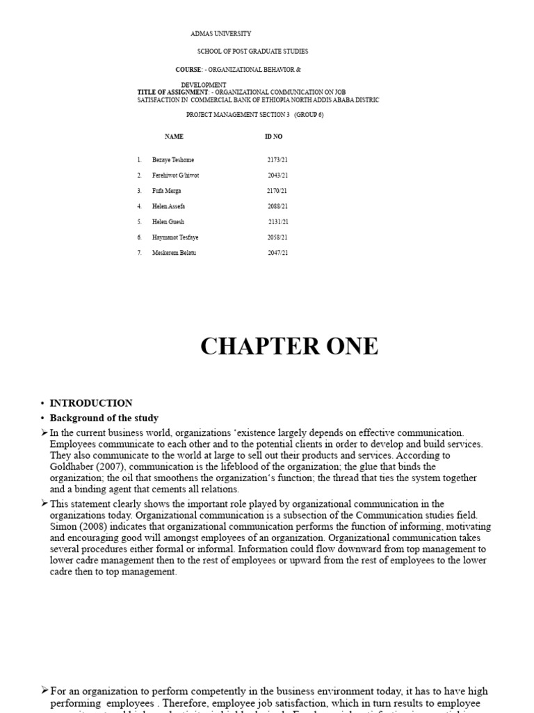 OB Presentation | PDF | Job Satisfaction | Business Economics