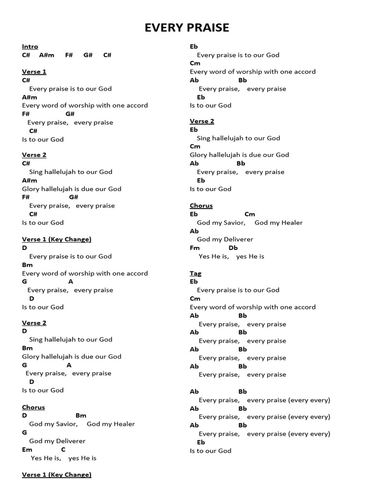 Every Praise | PDF