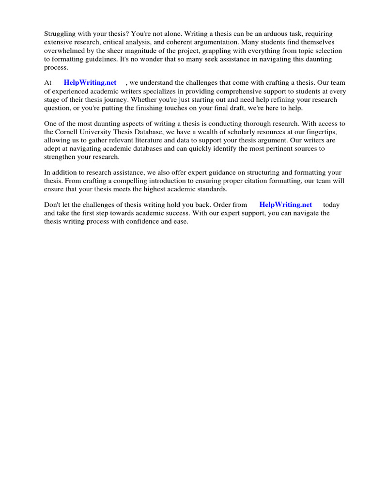 Cornell University Thesis Database | PDF