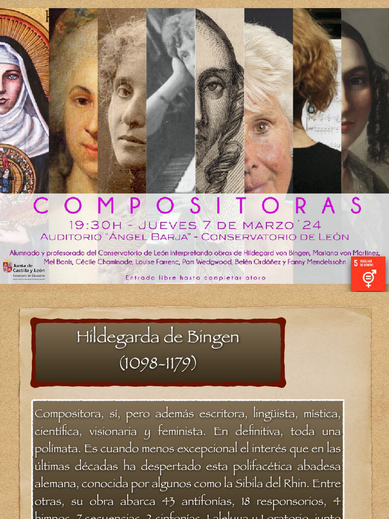 Compositoras históricas y su legado | PDF | Piano | Música clásica