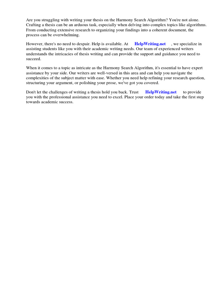 Harmony Search Algorithm Thesis | PDF | Mathematical Optimization ... Harmony Search Algorithm Thesis | PDF | Mathematical Optimization ...