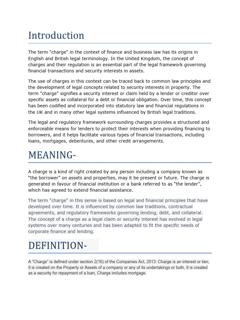 Charge Corporate | PDF
