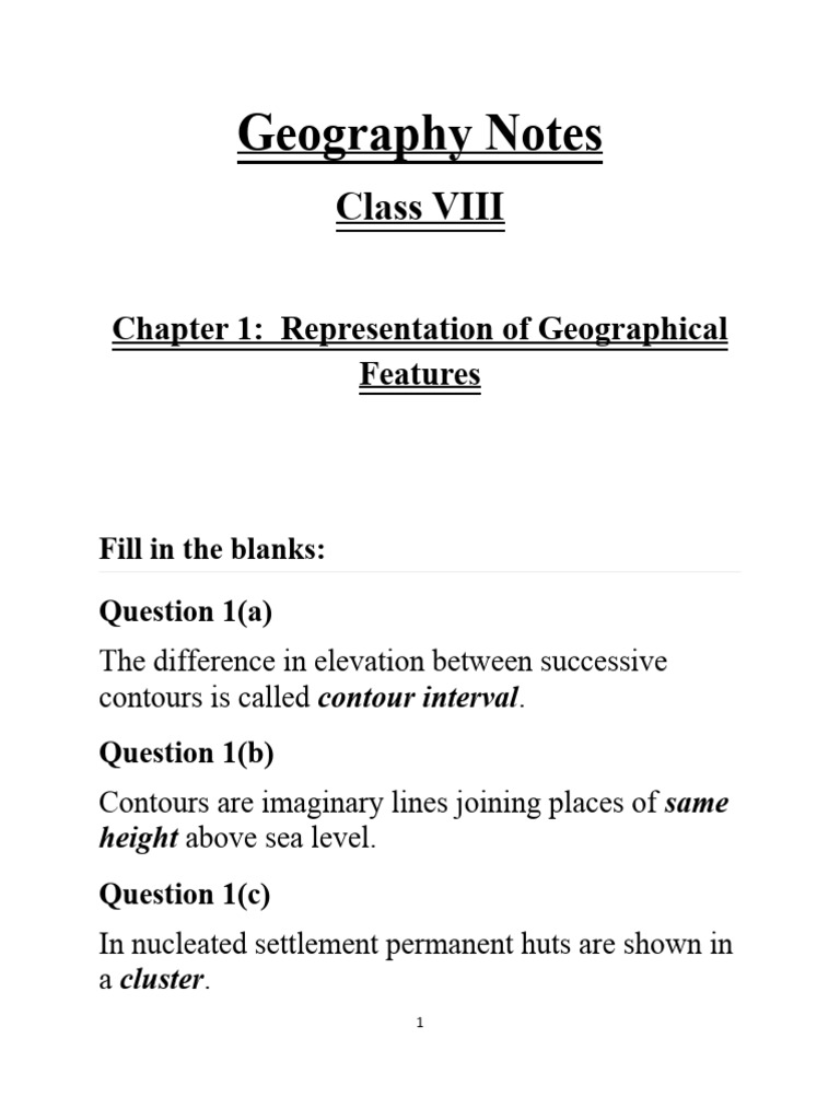 Geography Notes | PDF | Cost Of Living | Human Migration