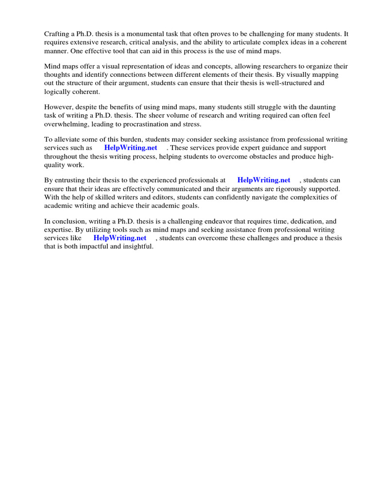 Mind Map PHD Thesis | PDF | Thesis | Mind