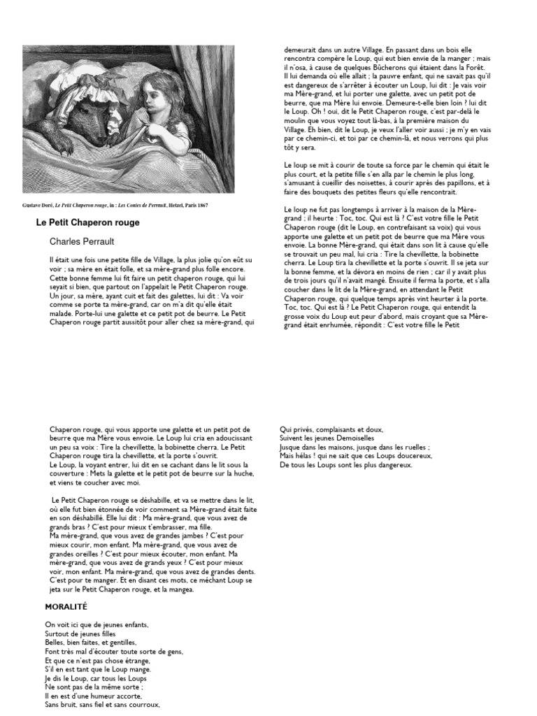 Charles Perrault Texte 1697 | PDF