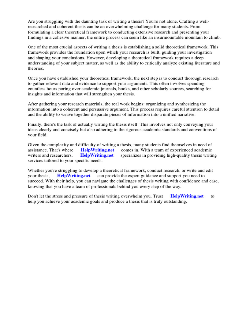 Theoretical Framework Example Thesis Pdf Pdf