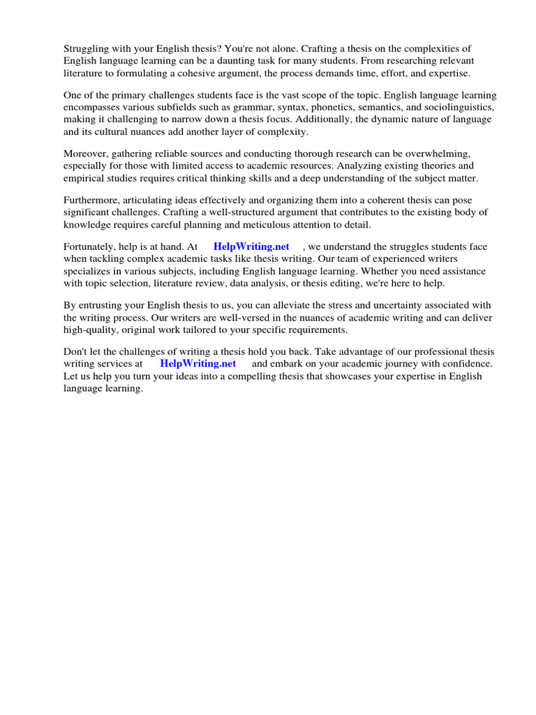 Problems In Learning English Thesis Pdf 0774