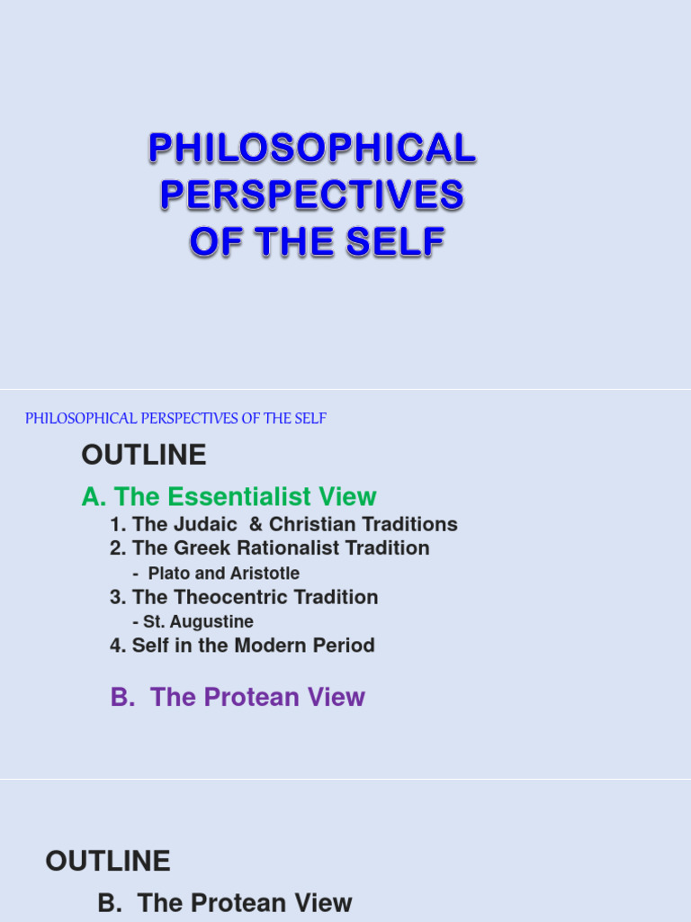 Module 1 Philosophical Perspectives | PDF | Ātman (Hinduism) | Reason