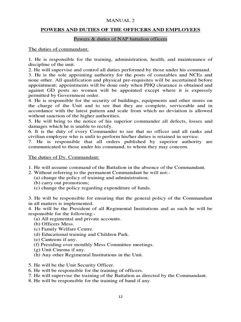 Police Manual 2 | PDF | Company (Military Unit) | Police