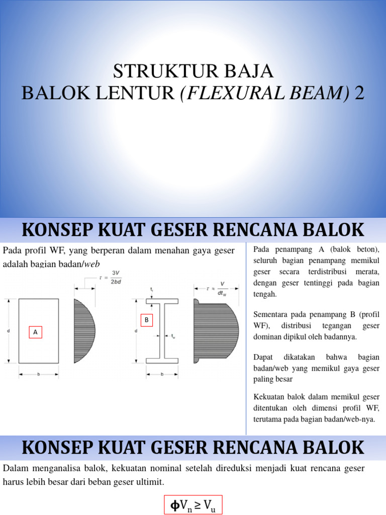 Struktur Baja - Balok Lentur 2 - Edit | PDF