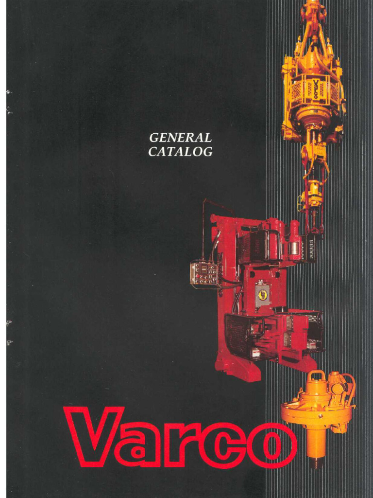 Varco Top Drive Drilling System Catalog | PDF | Drill | Electric Motor