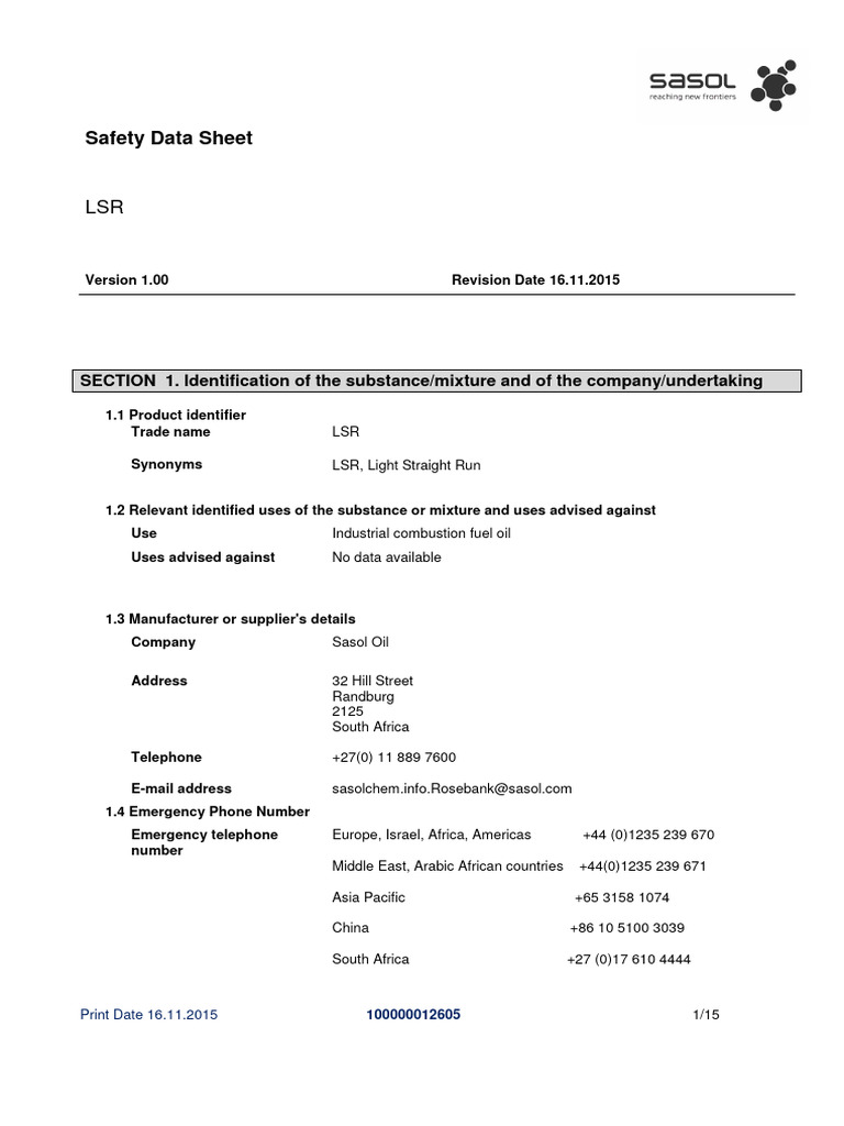 1722efca-6473 - ZA - Light Straight Run (LSR) - EN-EU | PDF