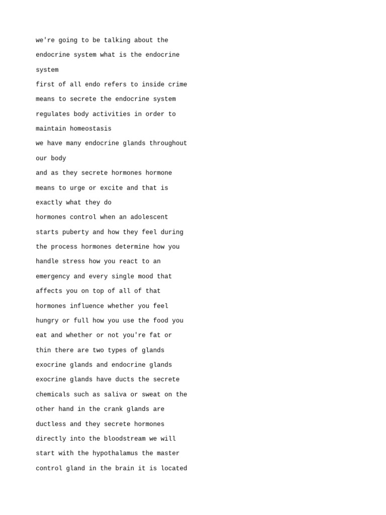 (English (Auto-Generated) ) THE ENDOCRINE SYSTEM EXPLAINED UNDER 4 ...