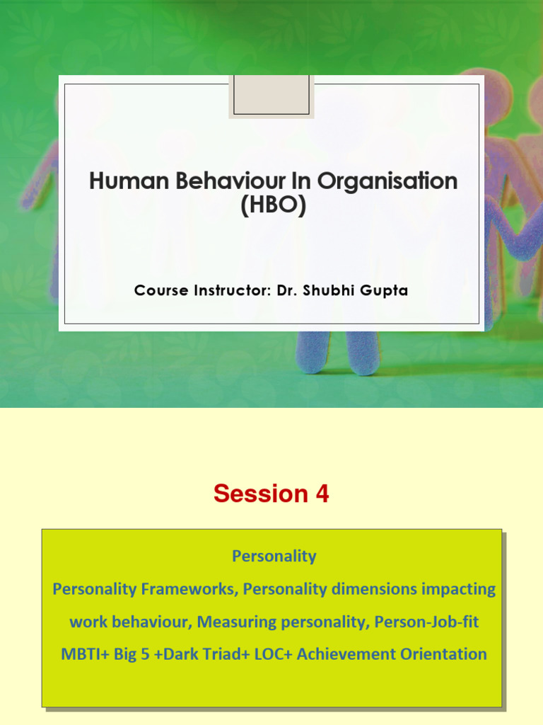 Session 4 - Personality | PDF