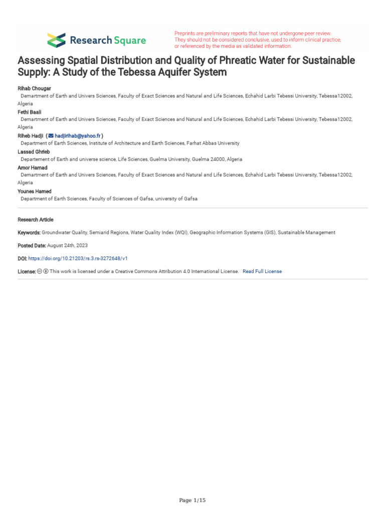 Research Square Chougar | PDF