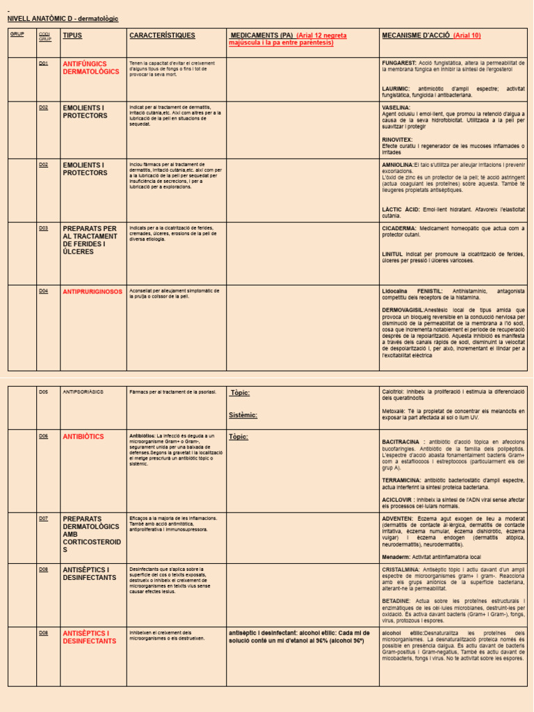 A-Taula Nivell D | PDF
