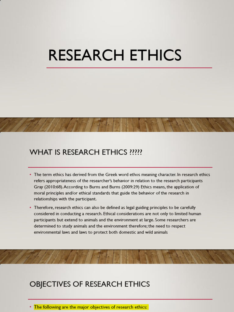 Understanding Research Ethics Principles | PDF