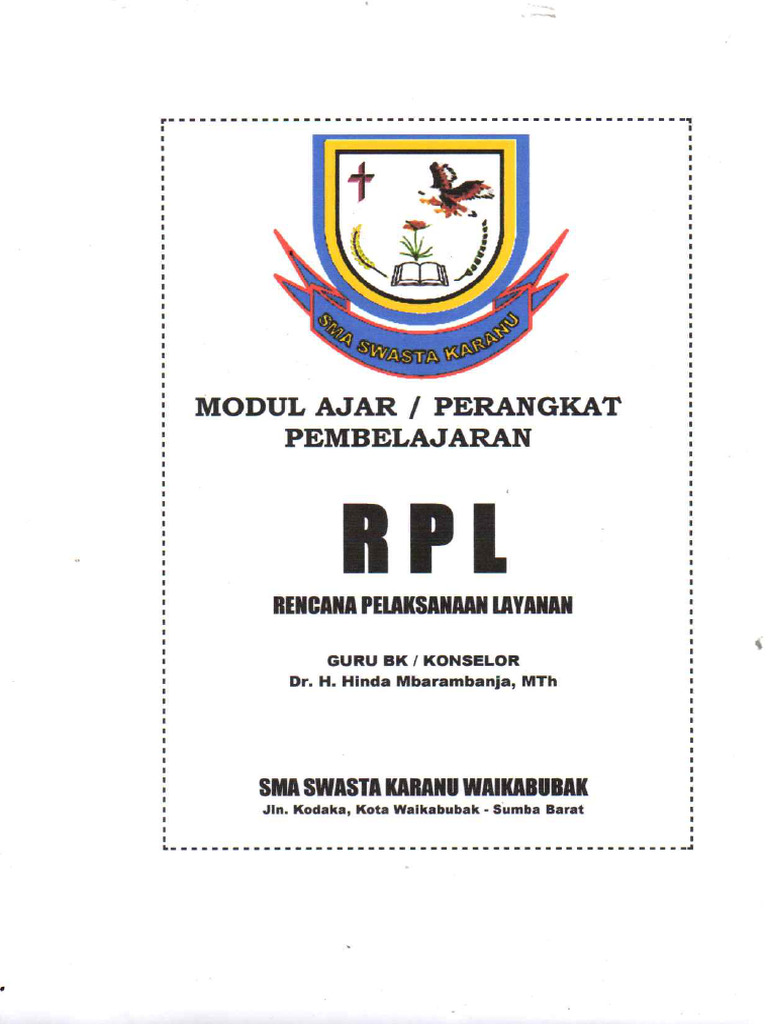 Modul Ajar RPL BK | PDF