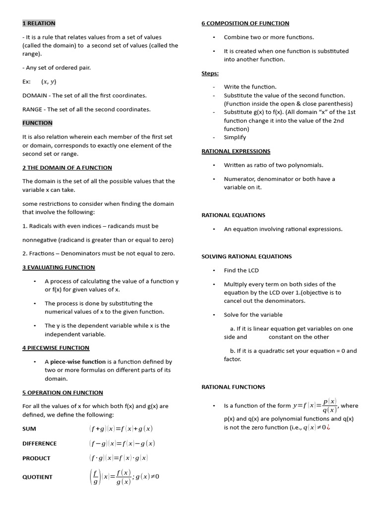 Gen Math | Download Free PDF | Function (Mathematics) | Variable (Mathematics)
