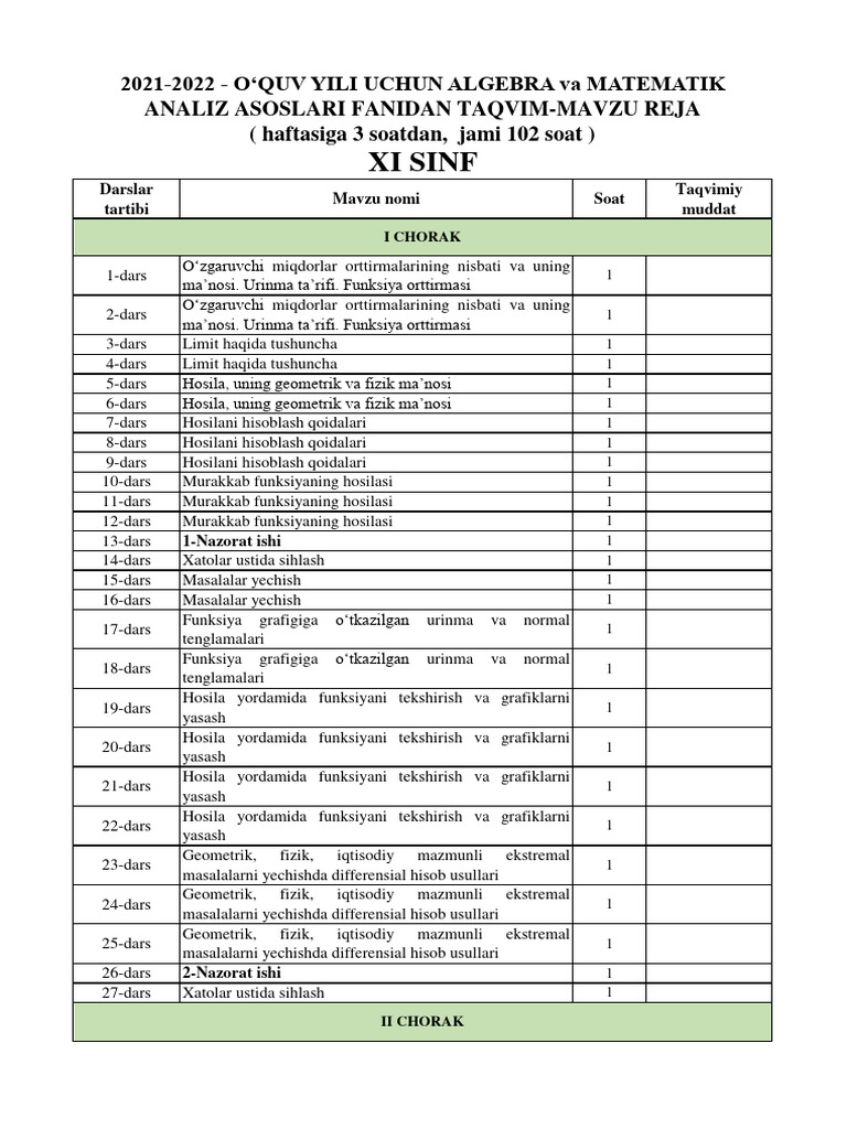 11 SINF Matematika | PDF
