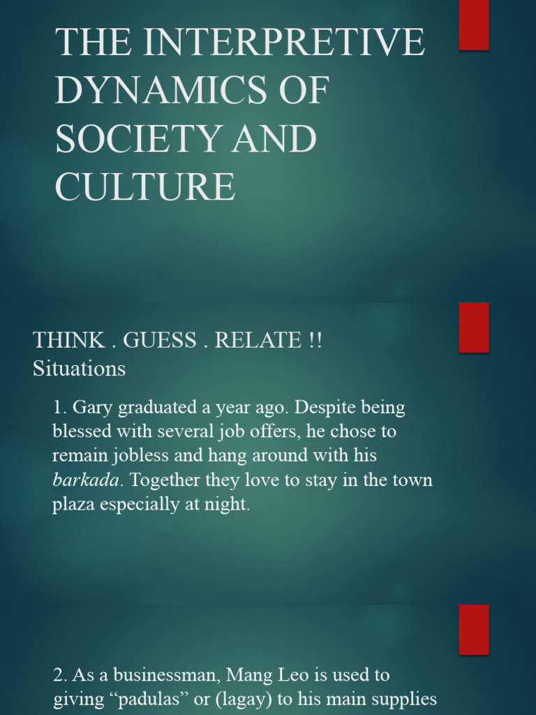 WEEK 3 The Interpretive Dynamics of Society and Culture | PDF | Science ...