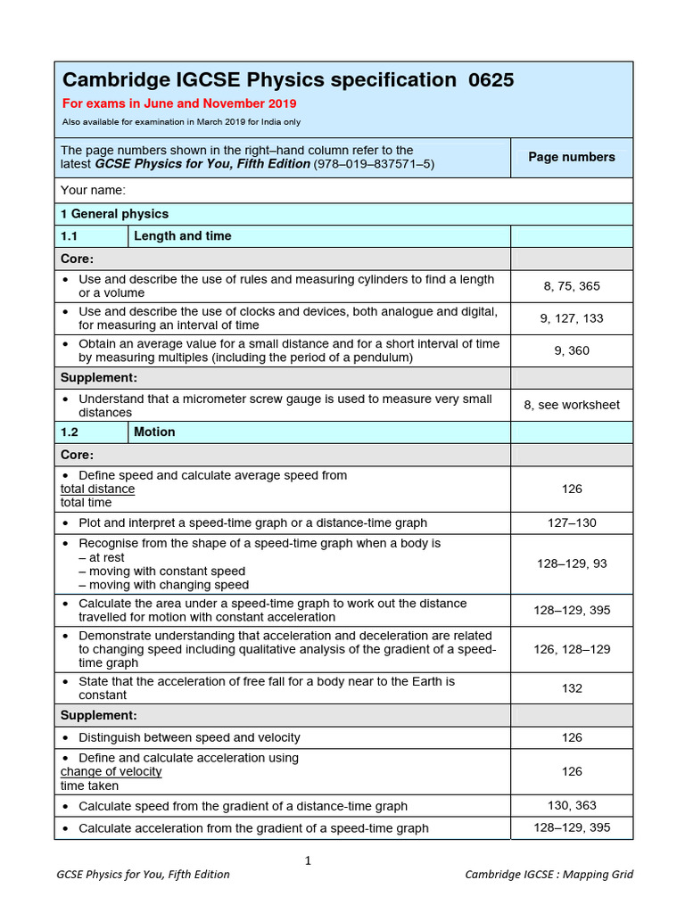 7B Cambridge PHYSICS IGCSE-0625-exam2019onwards | PDF | Nuclear Physics ...