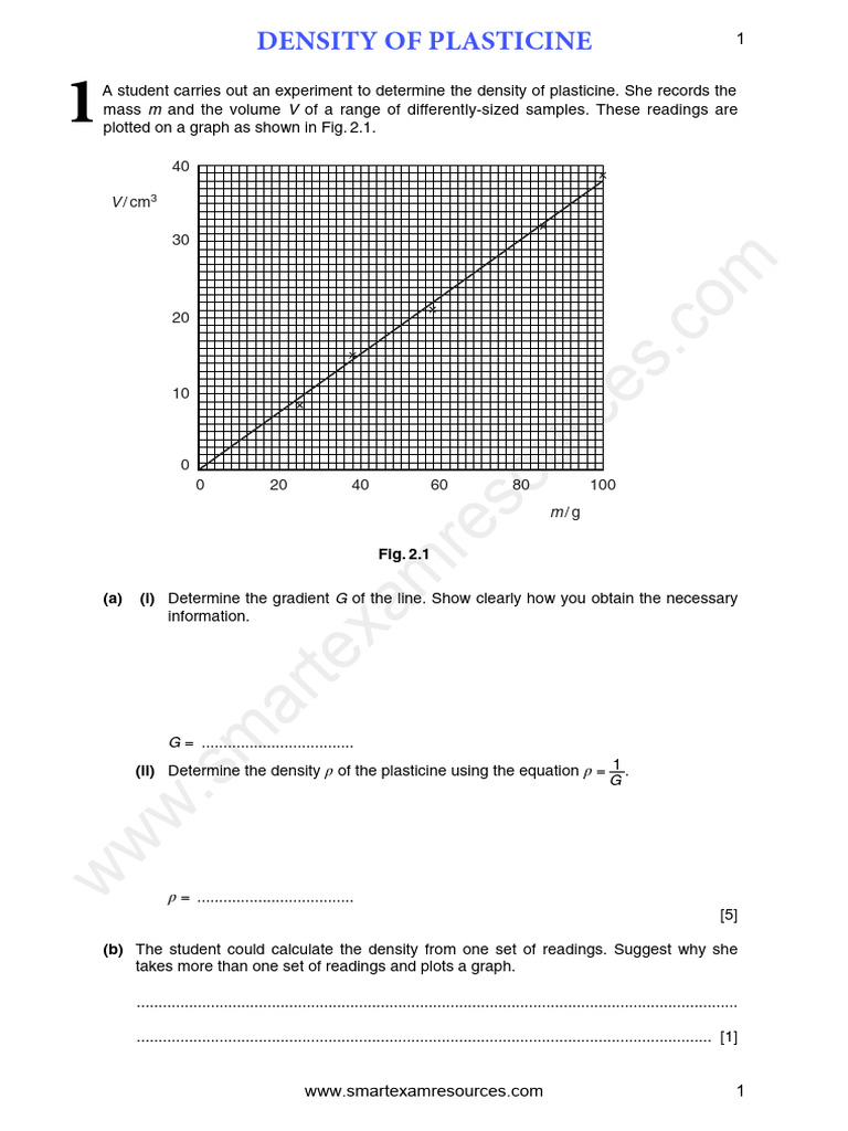1.2.6 - Density of plasticine-Set-1-qp-ms-Preview-copies | PDF