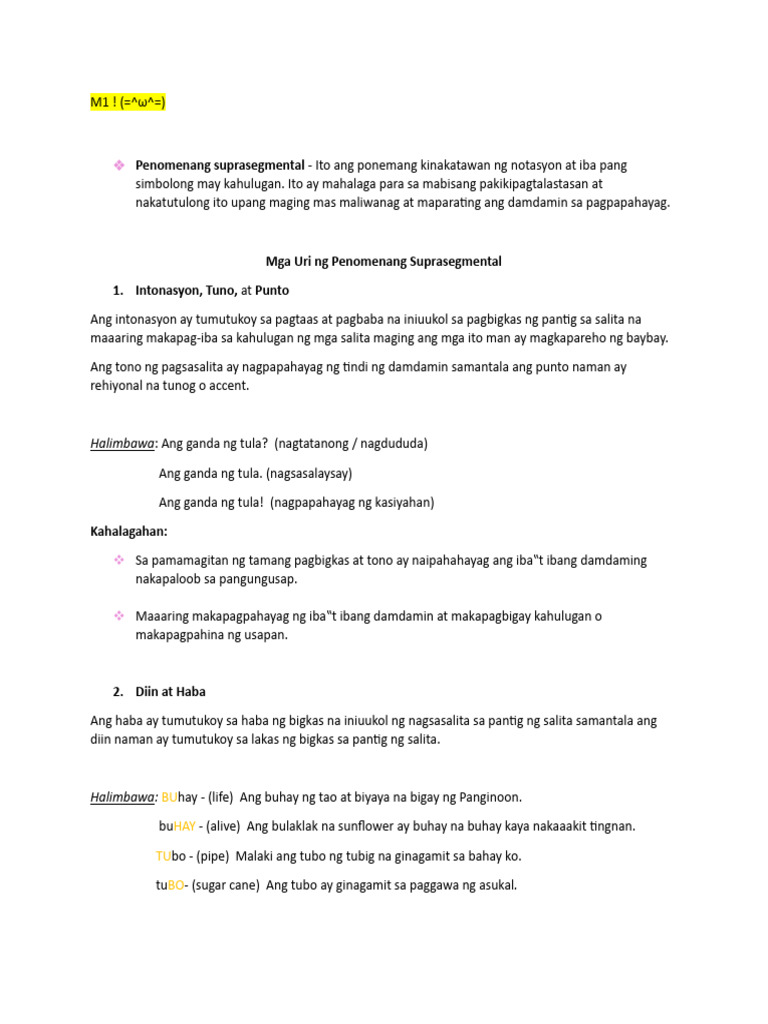 Filipino Reviewer 7 Q3 | PDF