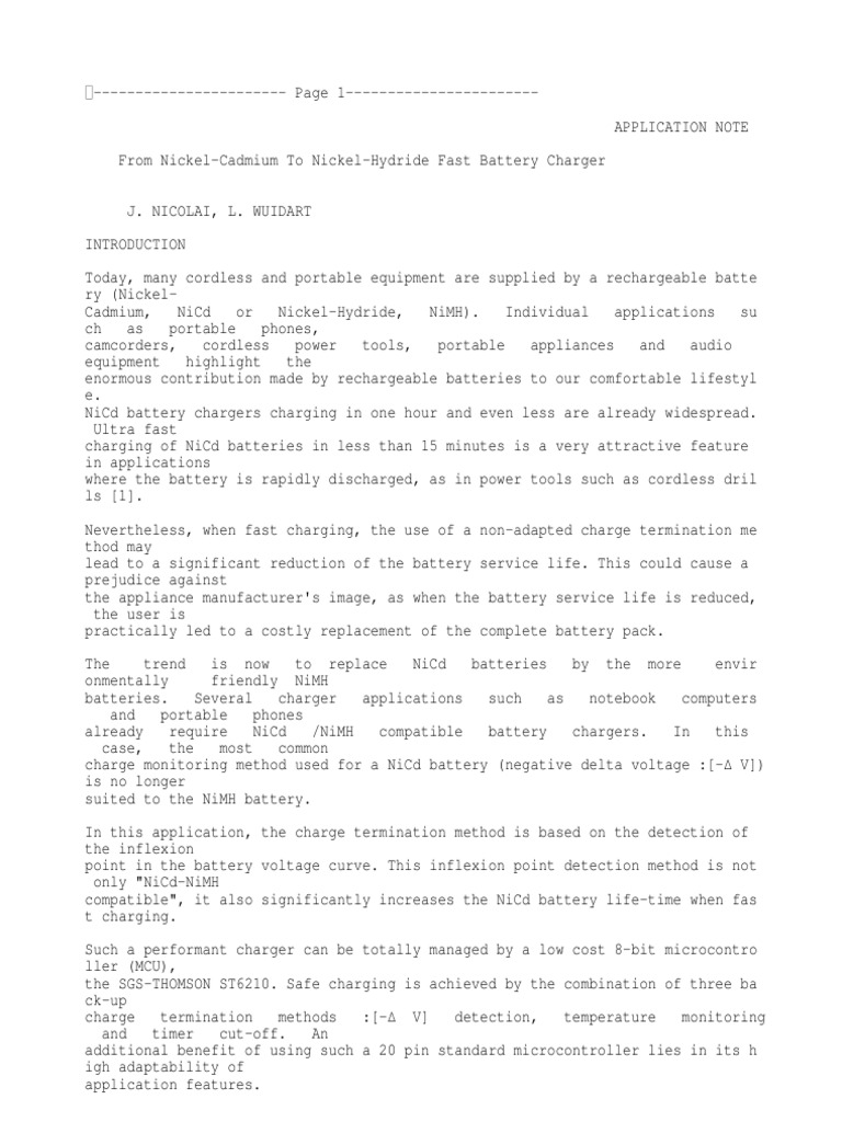 Battery Charger1 | PDF | Battery Charger | Battery (Electricity)