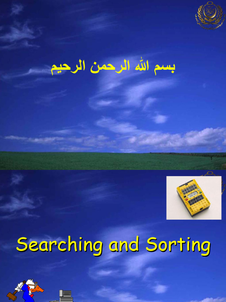 06 Searching and Sorting (DONE) | PDF | Combinatorics | Algorithms And Data Structures