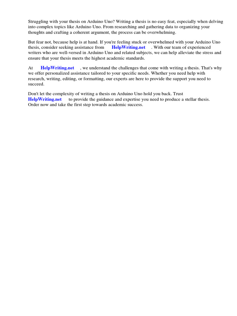 Thesis Arduino Uno | PDF Thesis Arduino Uno | PDF