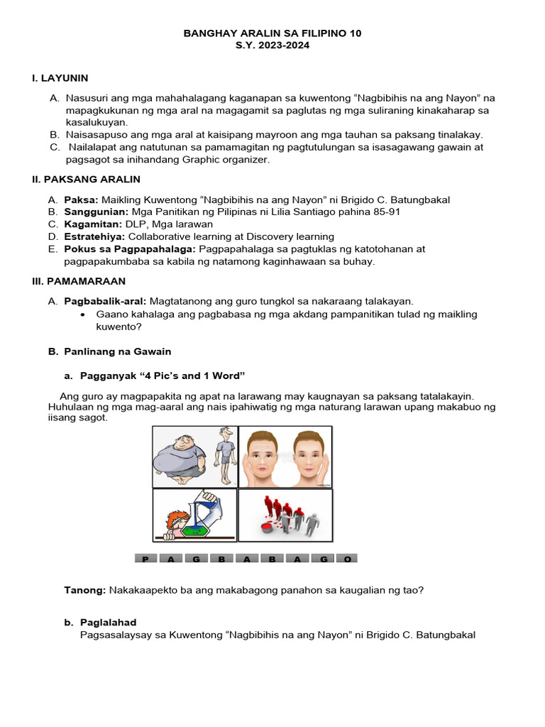 DepEd Learning Plan Demo | PDF