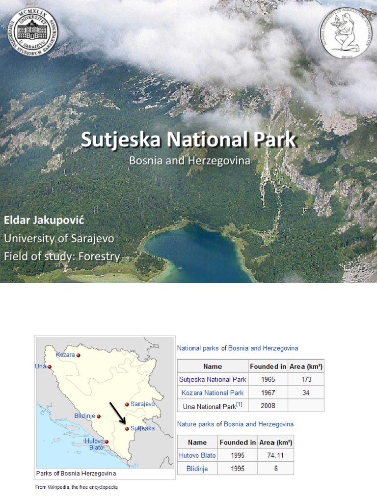 Sutjeska National Park: Bosnia and Herzegovina | PDF