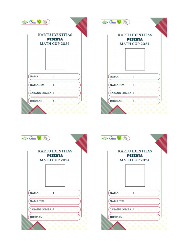 Id Card Peserta | PDF
