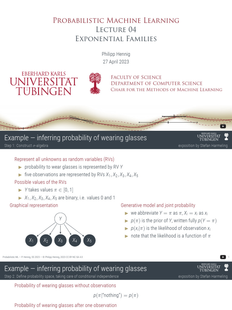 Probabilistic Machine Learning: Exponential Families | PDF | Probability | Mathematics