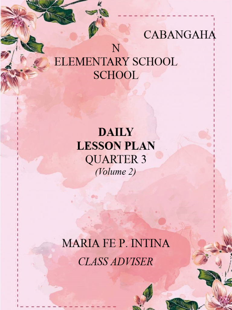 DLL Cover Page | PDF
