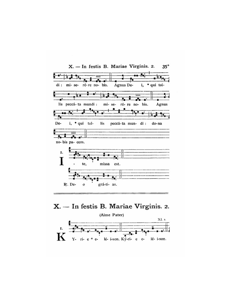 Missa X - Kyriale Solesms | PDF