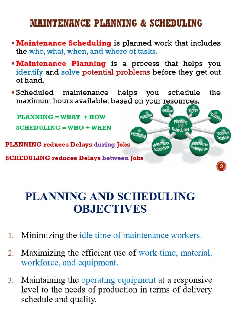 Maintenance Planning and Scheduling | PDF | Scheduling (Computing) | Systems Theory