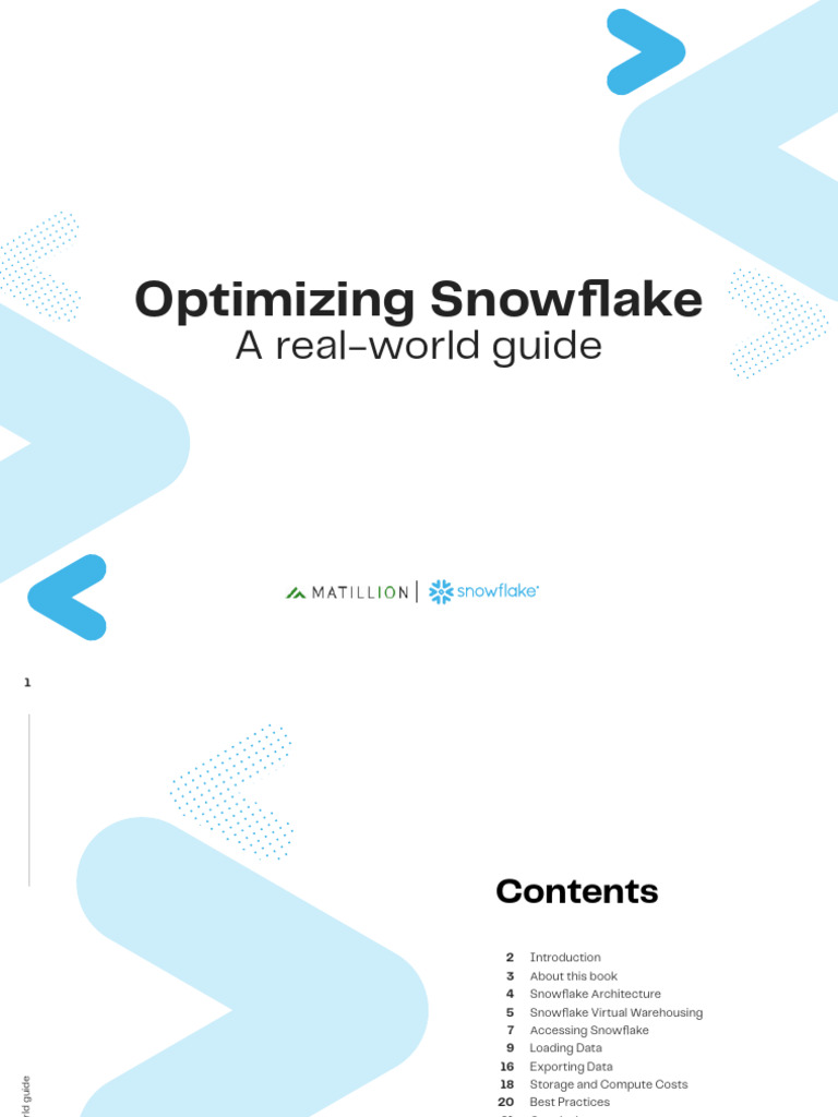 Matillion Optimizing Snowflake | Download Free PDF | Cloud Computing | Scalability