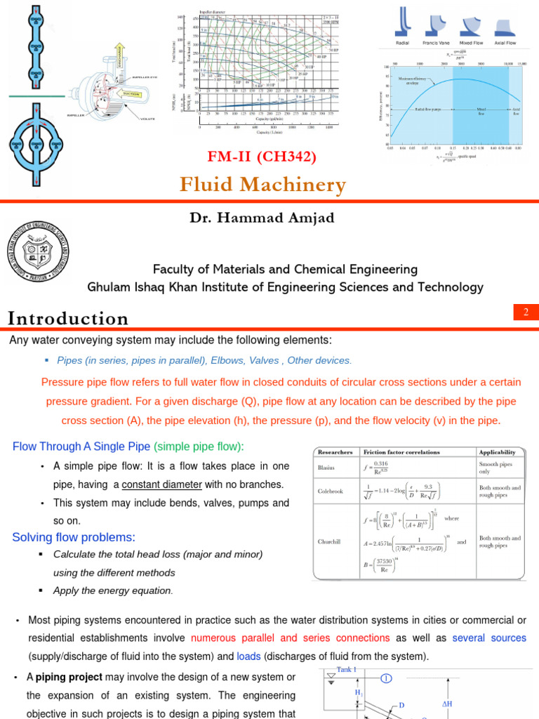 Fluid Machinery | PDF | Fluid Dynamics | Pipe (Fluid Conveyance) Fluid Machinery | PDF | Fluid Dynamics | Pipe (Fluid Conveyance)