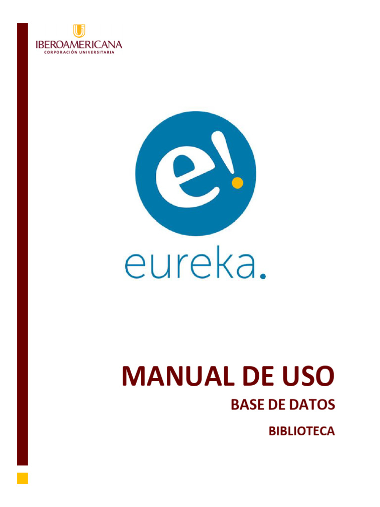 Manual de Uso - Eureka | PDF | Bases de datos | Contraseña