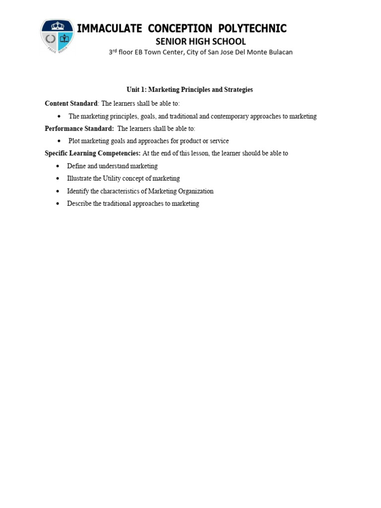 Marketing Lesson 1 | PDF | Marketing | Customer