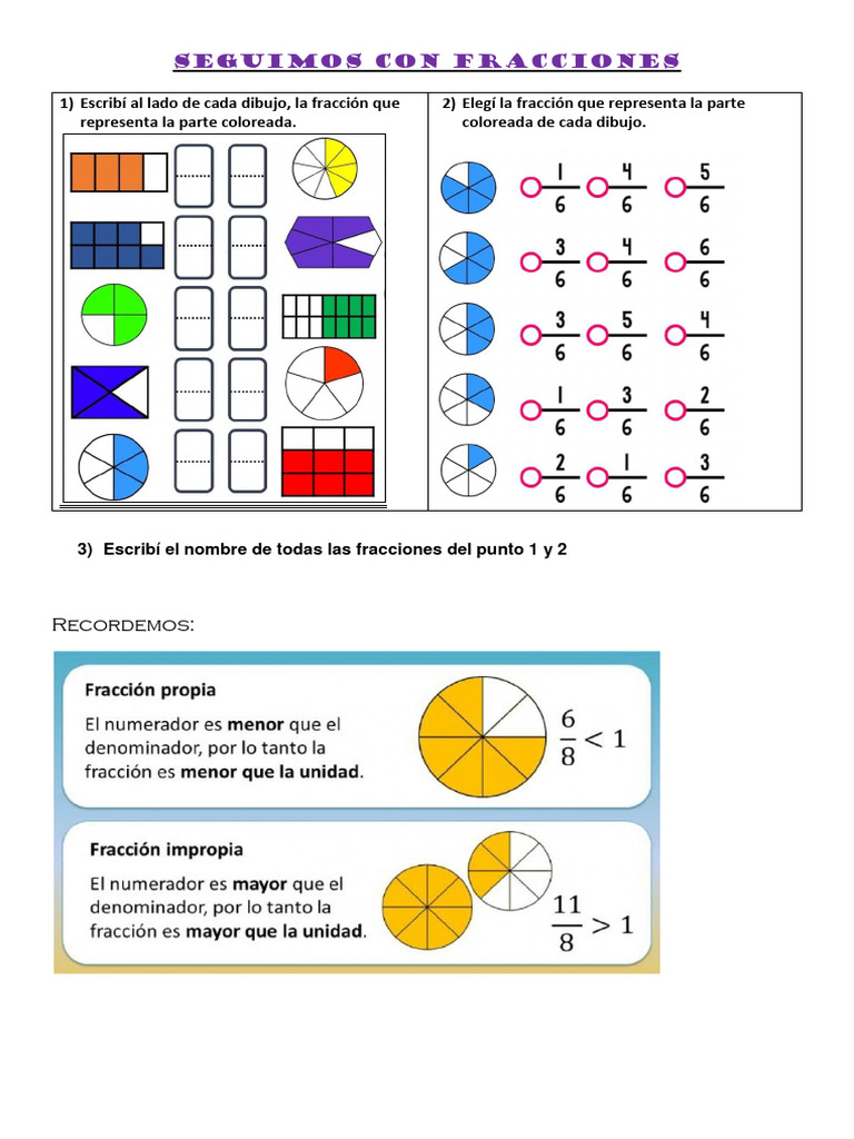 Seguimos Con Fracciones | PDF
