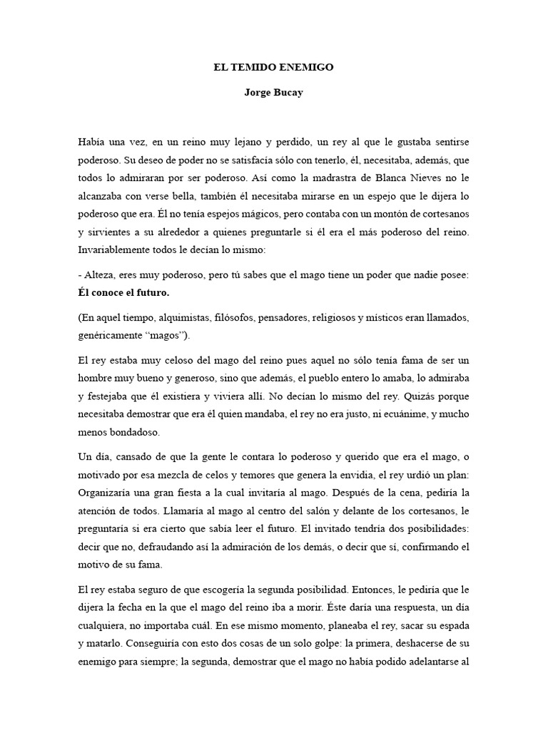 Lectura 5. El Temido Enemigo | PDF